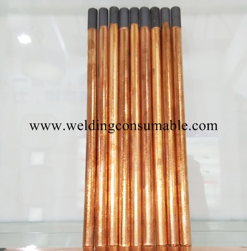 Copper Coated Hollow Core Carbon Electrodes_Copper Coated Carbon Electrodes